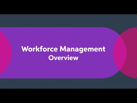 Workforce Management: Solution Overview