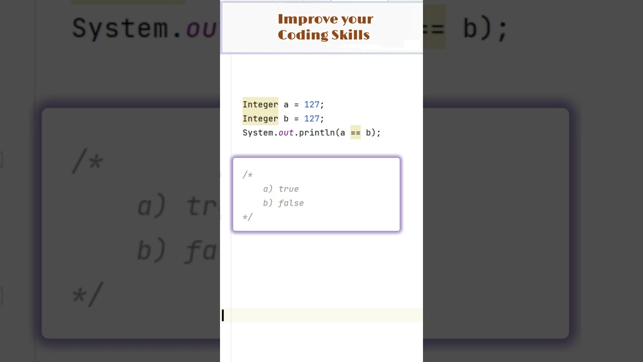 #360 Java Coding Questions | MCQ Type for Practice & Interviews #shorts #java #coding