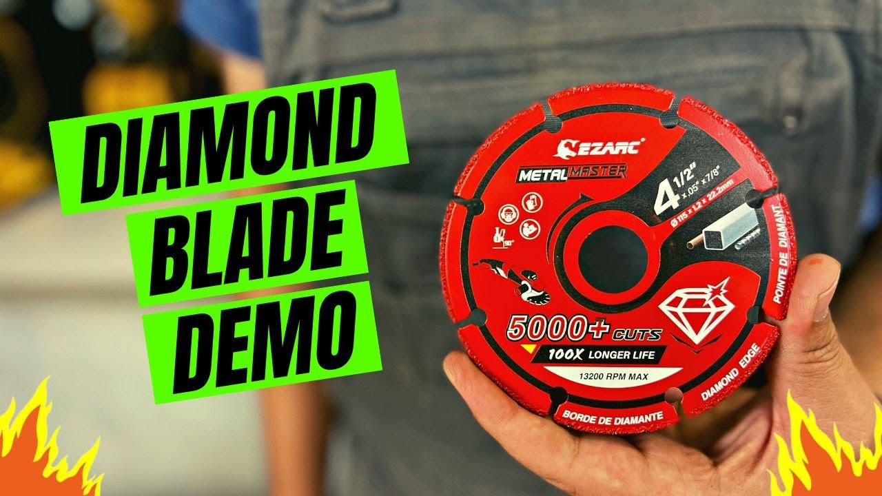 Why Diamond Blades are better! EZARC Diamond Cutting Wheel 4-1/2