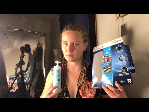 Phillips Norelco Shave and Trim Wet Dry Shaver 3600 Product Test Shaving Legs and Armpits for Women