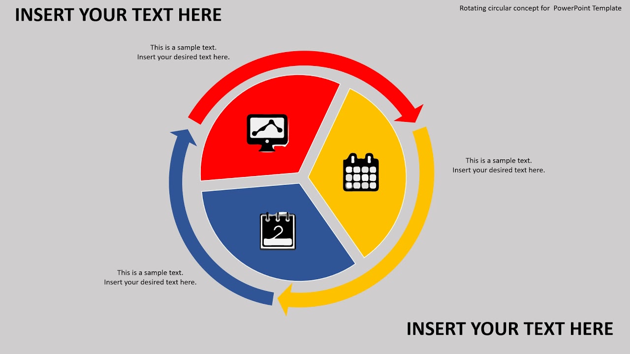 Circular Roadmap Template Slide