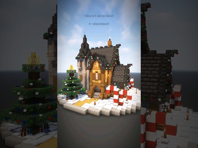 🎄🎅🍃Fantasy Christmas House Minecraft Map