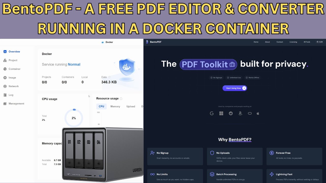 Bento PDF In A Docker Container