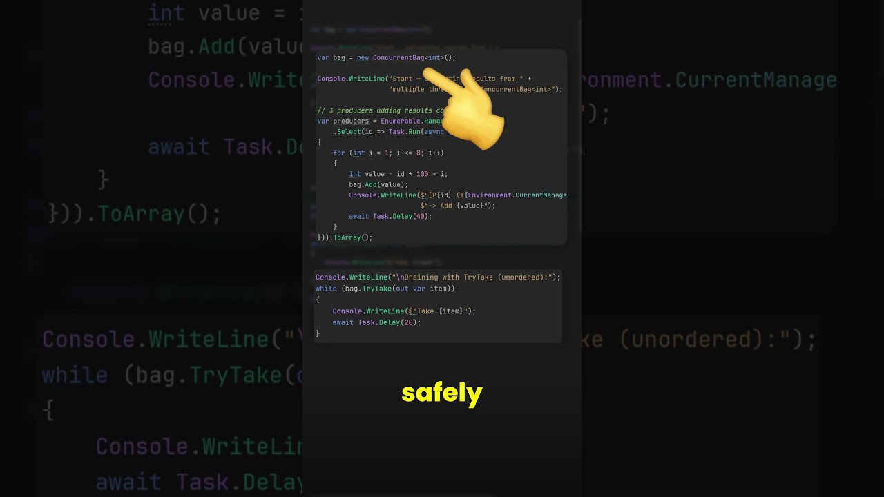 ConcurrentBag is awesome in .NET