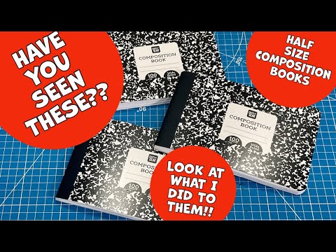DO YOU HAVE SOME OF THESE? altered composition books!! EASY TUTORIAL!