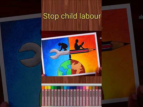 Stop child labour drawing #stopchildlabour #poster #trending