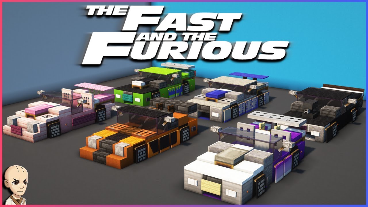 ★Minecraft: 6 Fast and the Furious Vehicle Builds Tutorial.★ - Minecraft Builders