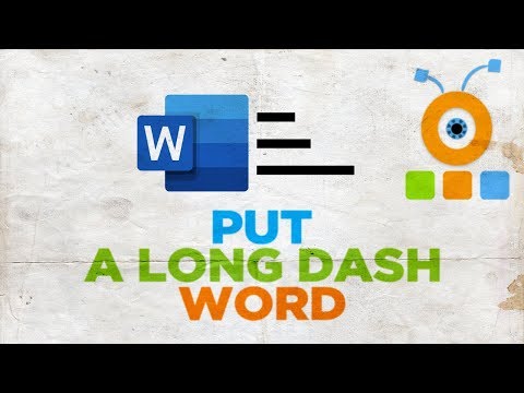 How to Put a Long Dash in Word for Mac | How to Insert a Long Dash in Word for macOS