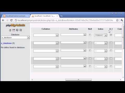 Beginner PHP Tutorial - 135 - Creating Tables Video Lecture - PHP for ...