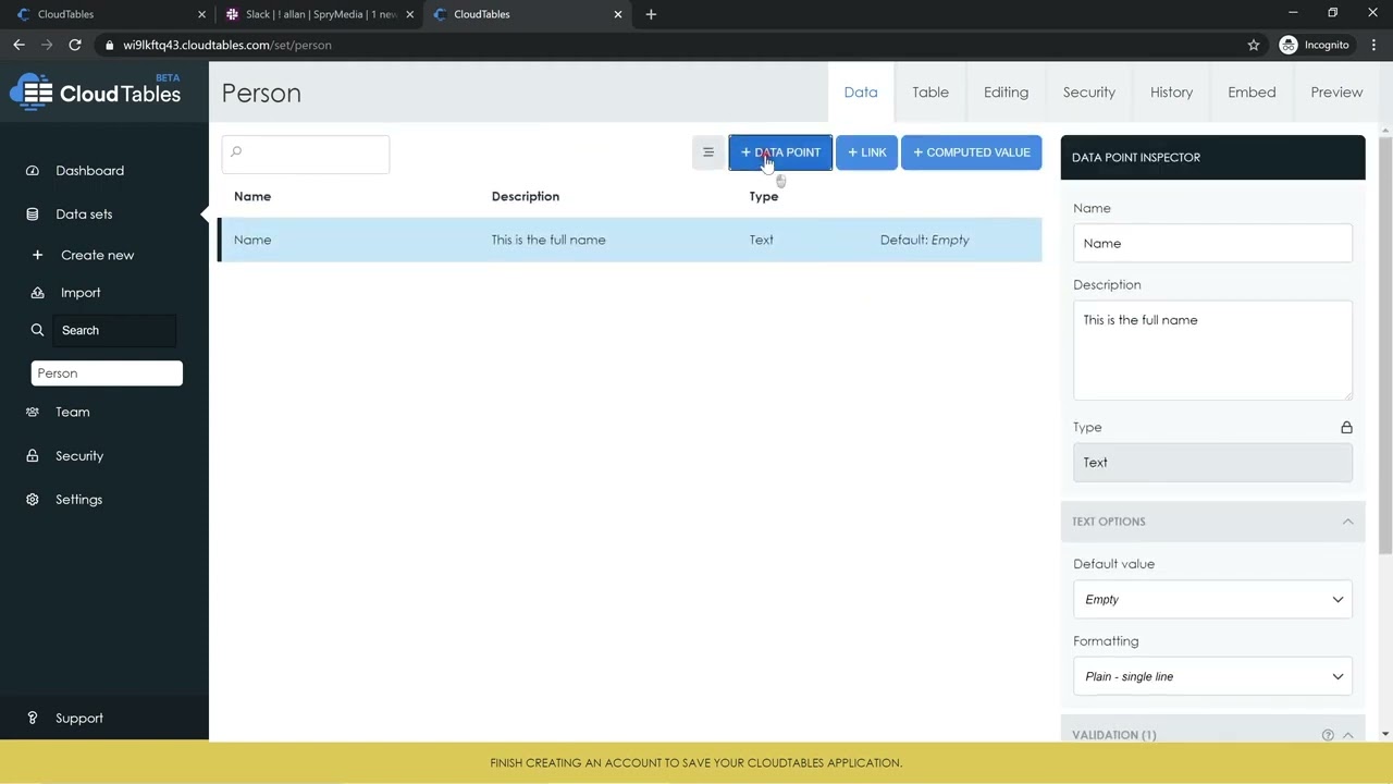 Getting Started With CloudTables