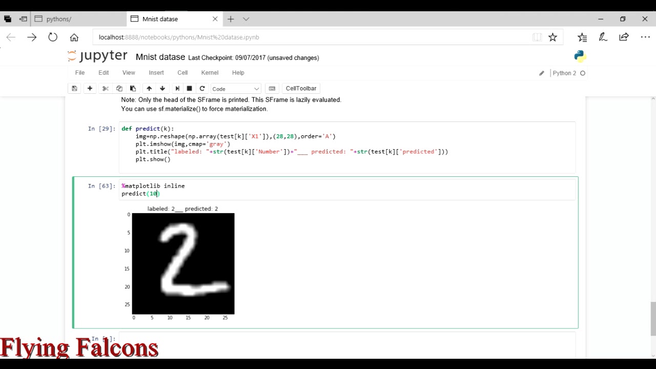 Handwritten digits recognition system in python using graphlab.