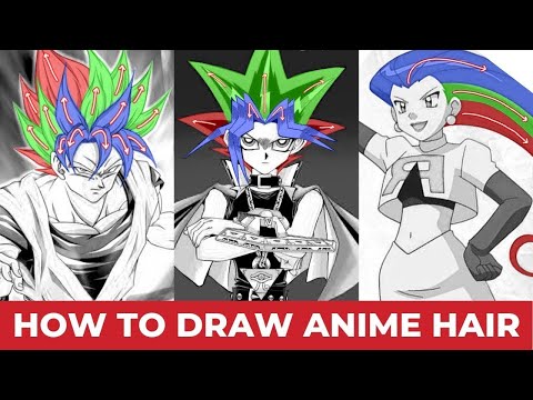 How to Draw Manga Hair | Beginner Manga Drawing Tutorial
