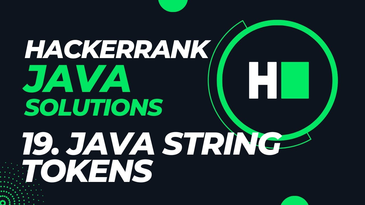 Day 19- Java String Tokens|| Hackerrank Java Solutions || Hindi