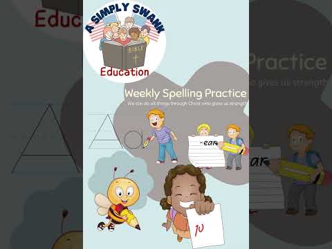 Weekly Spelling Practice | PDF in Description | Test, Fill in Blanks, ends in -ear | Homeschool
