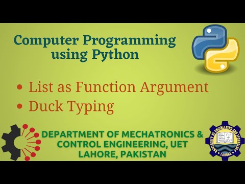 [Python Programming Basics to Advanced] : List as Function Arguments | Lab 18P-1