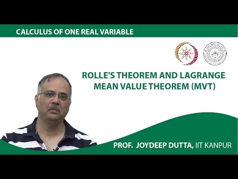 Rolle's Theorem and Lagrange Mean Value Theorem Video Lecture - Mathematics for IIT JAM, GATE ...