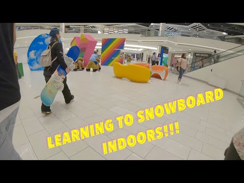 Learning to snowboard INDOORS at Big Snow the American Dream!
