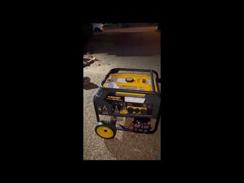 Firman 7500W generator startup and shutdown
