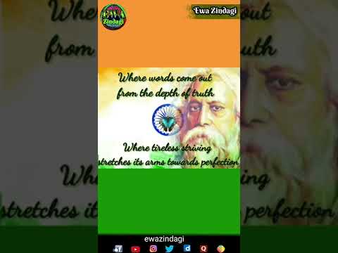 Patriotic Poem | by | Rabindranath Tagore | in English of Desh Bhakti | Poems | on Republic Day