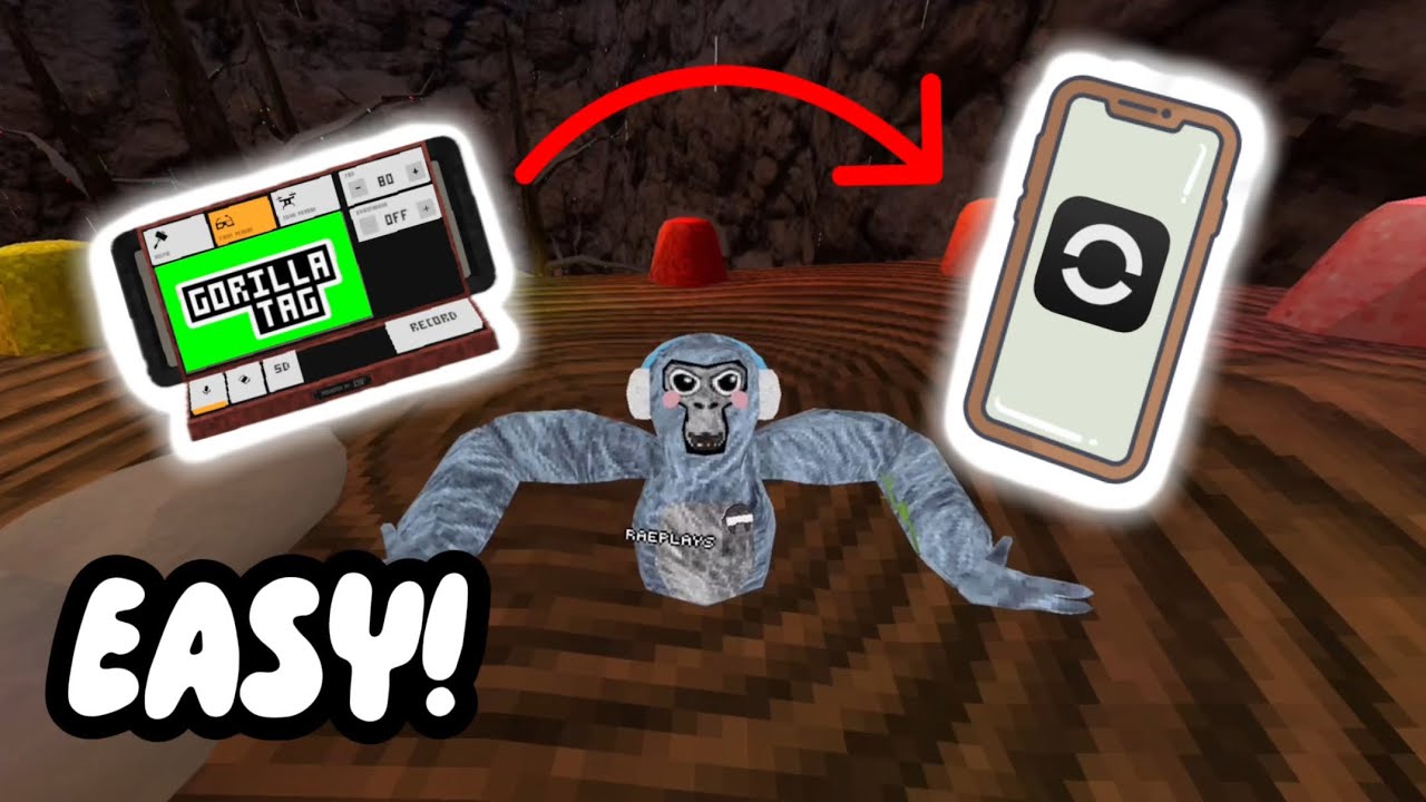 How to get Gorilla Tag Camera Footage to Your Mobile Device! #gorillatag