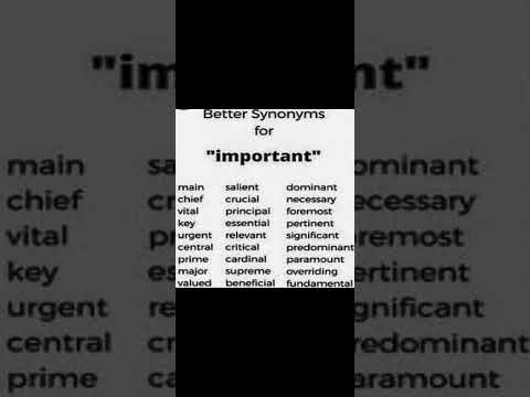 synonym of important |Similar of important |English vocabulary |spoken English |English learning