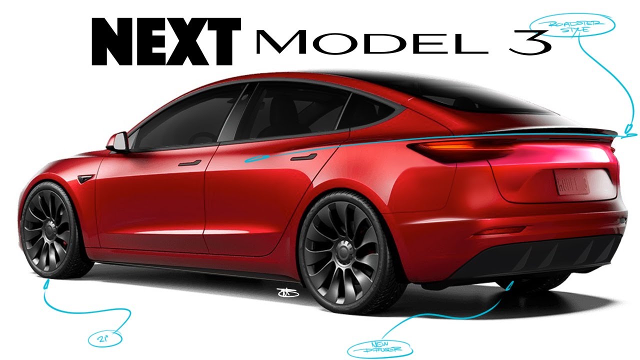 Booming Tesla Model 3 Gets Careful Digital Redesign, Now Has Feisty ...