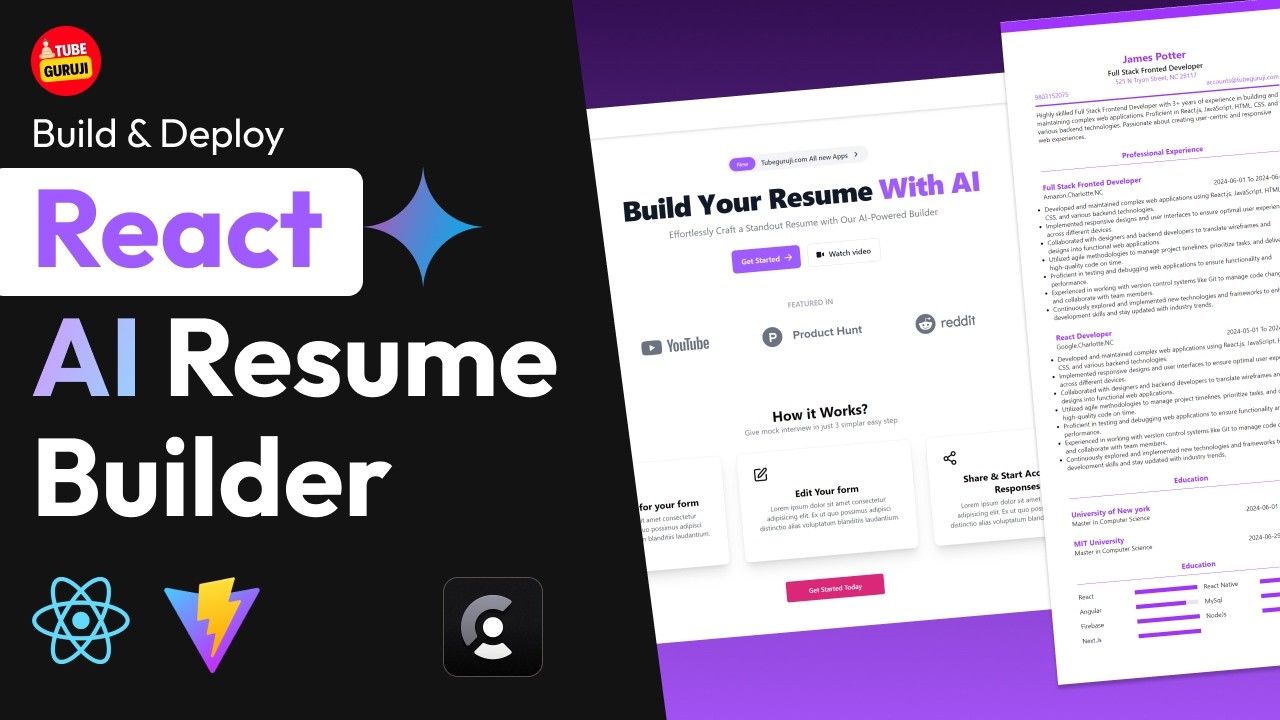 Building and Deploying an AI-Powered Resume Builder App with React and Strapi | Galaxy.ai