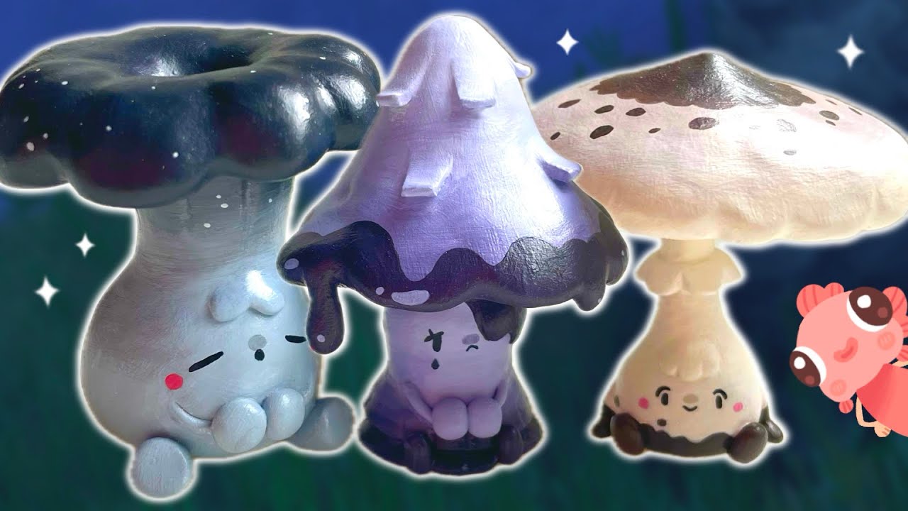 I Sculpted Some Mushroom Characters!! (part 2)