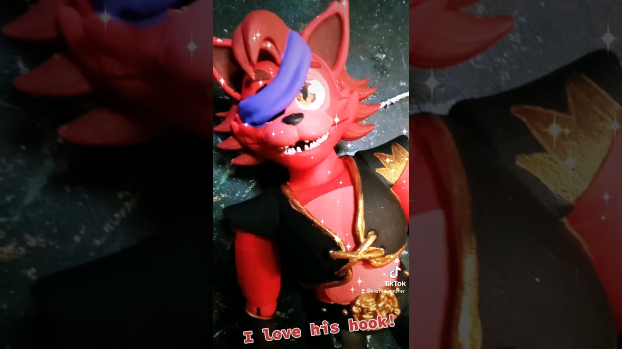 Glamrock Foxy BJD #Foxy #custom #artdoll #3dprints #art #fnafsb #fanart #bjd #3dprinted