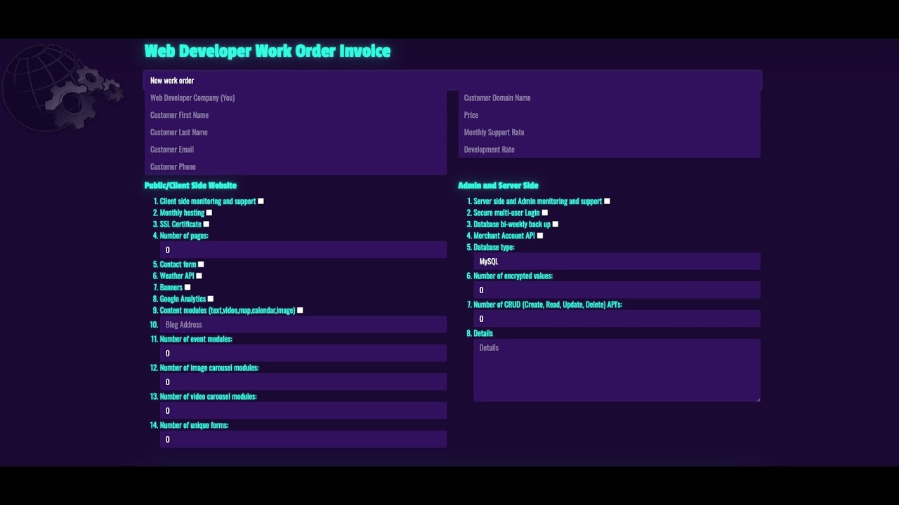 Free Web Developer Invoice Generator: From React.js to Vanilla JavaScript (Open Source on GitHub)