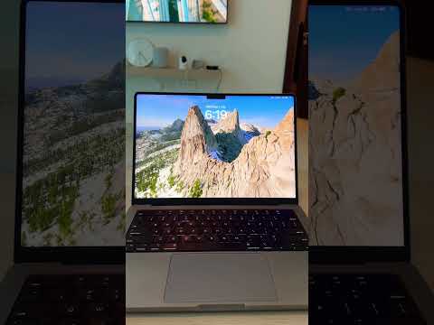 Live wallpaper lock screen on macOS Sonoma #apple #mac #ios17 #iphone