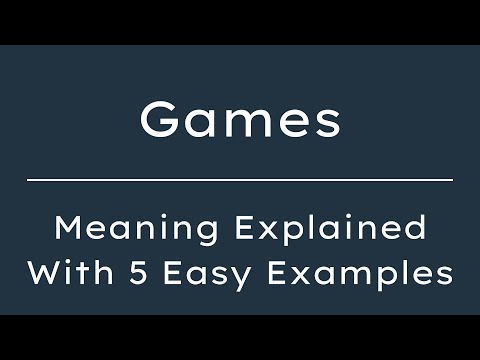 What Does Games Mean? Games Meaning in English With 5 Example Sentences