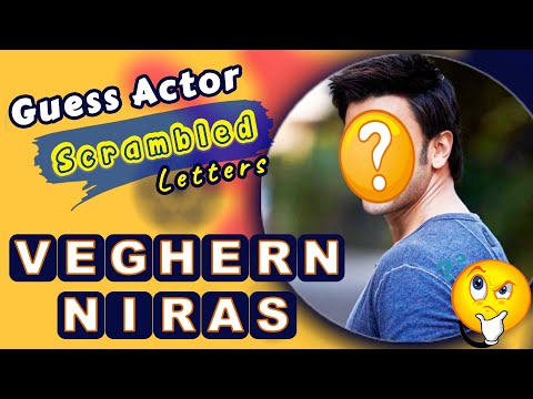 Find Famous Bollywood Actor Names hidden in these Scrambled Letters #01