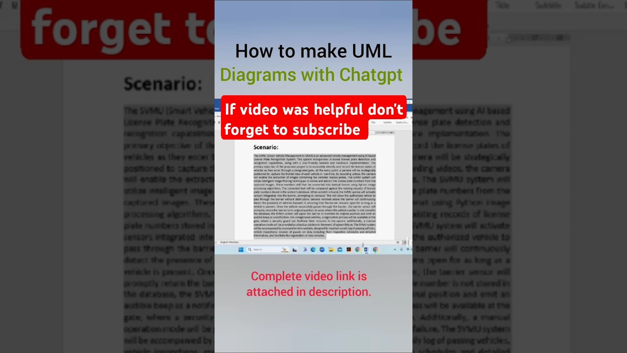 How to make UML diagrams with chatgpt? #chatgpt #education