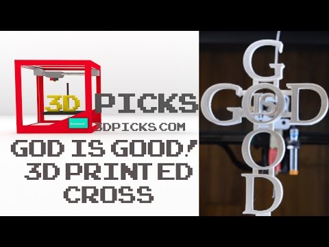 STL file God Is Good Cross ・Design to download and 3D print・Cults