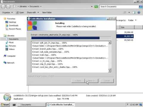 STEP 1: Install Codeblocks and append MinGW binary path to Windows PATH environment