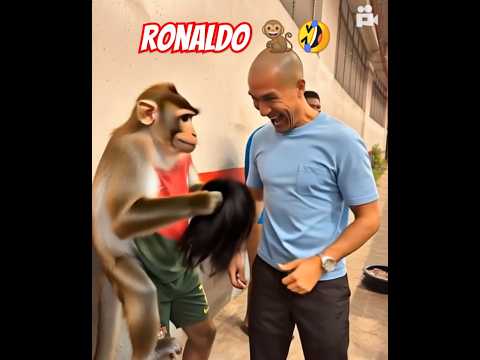 Ai Ronaldo vs monkey ππ€£π€£ππ€£#viralvideo #ishowspeed #ai #ronaldo #funny #shorts #hailuoai #ishowspeed