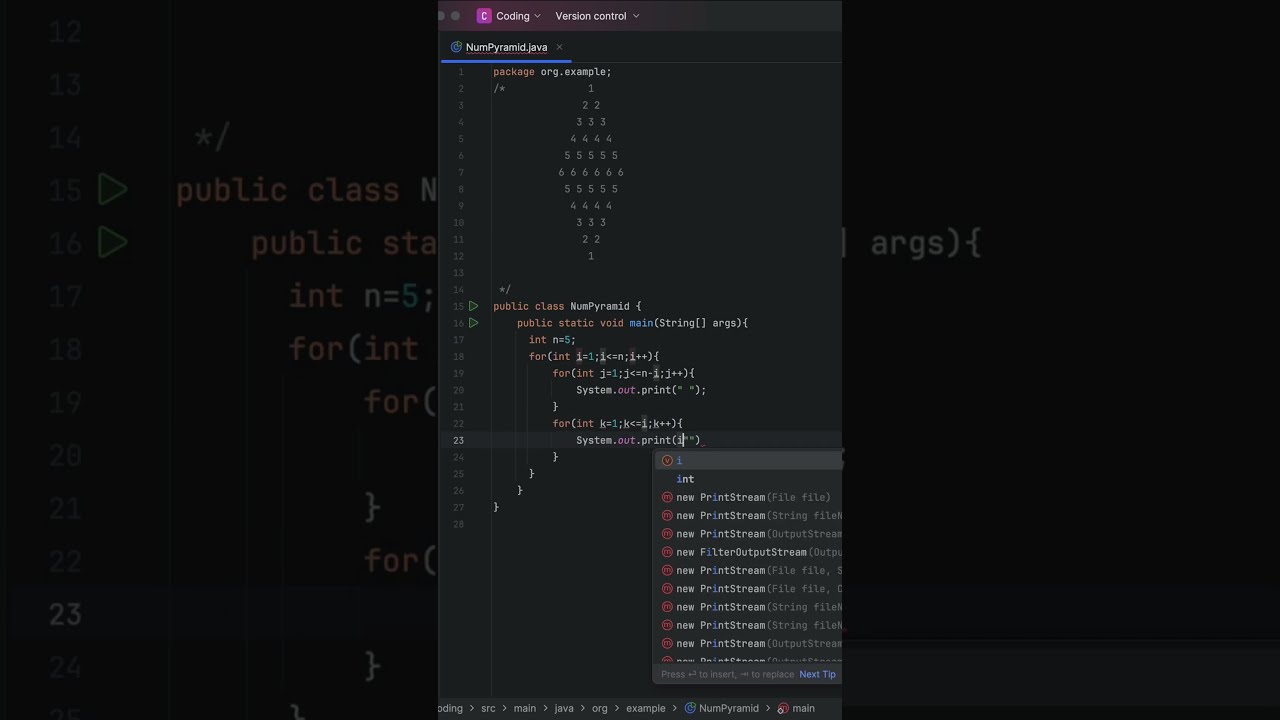 Diamond Pattern with Numbers | JAVA | Interview Question | Coding Made Easy