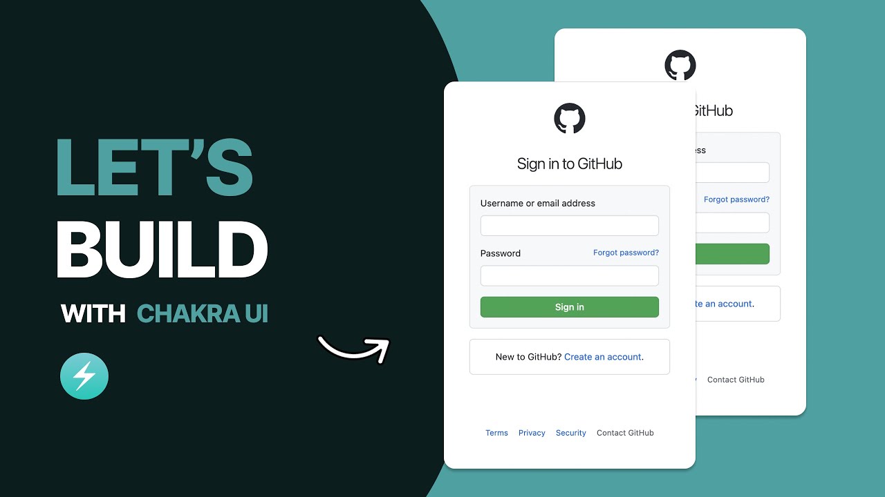 Build GitHub Login Form using Chakra UI