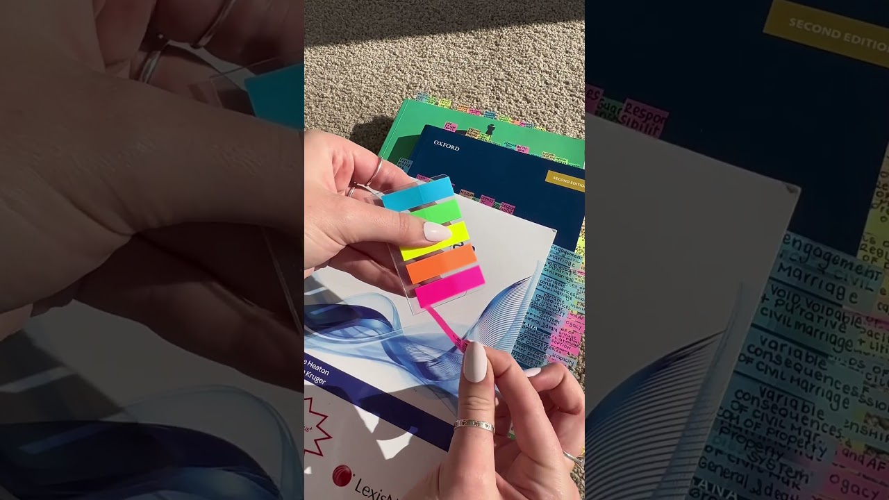 How I use index tabs 📓 #studying. #studymotivation #studywithme #studytips #lawstudent #asmr