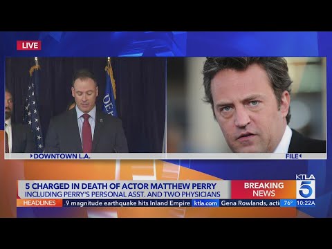 Authorities announce arrests in 'Friends' actor Matthew Perry's death