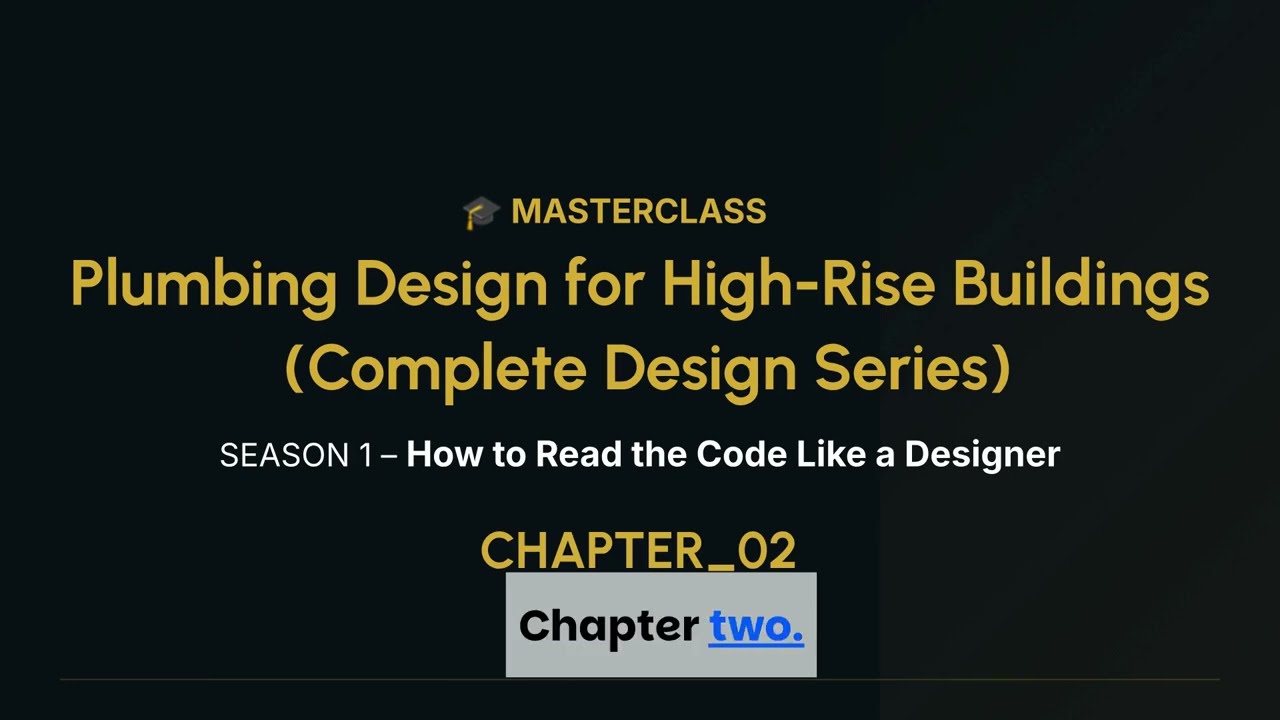 High Rise Plumbing Masterclass | NBC Code Understanding_ Design Guide (Part 2)