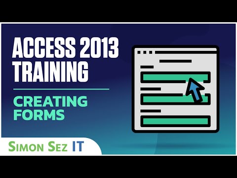 Microsoft Access 2013 Tutorial - Creating Forms - Access 2013 Tutorial for Beginners