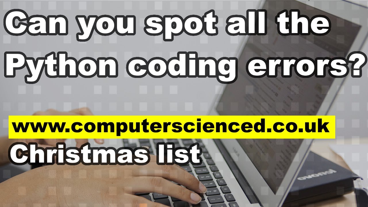 Can you spot all the Python coding errors in this code?