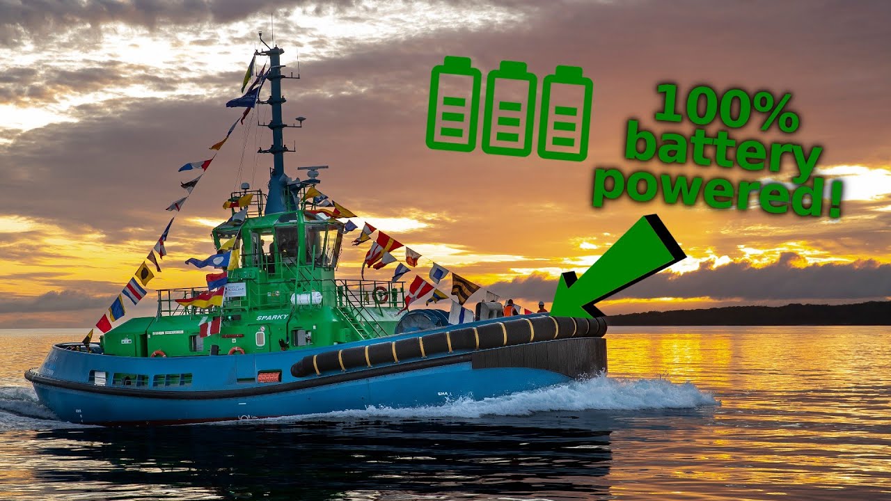 Check out Sparky: the world's first, pure electric, full-size tugboat!
