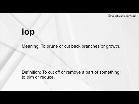 lop Meaning