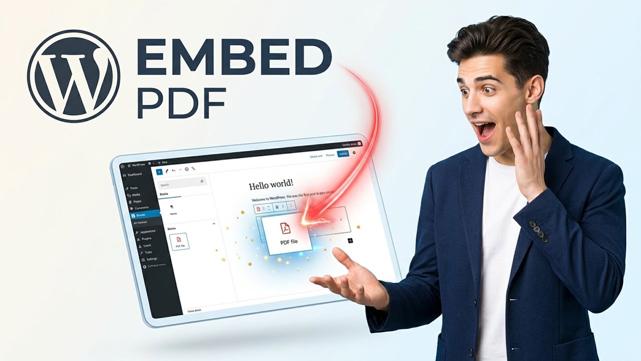 How to embed PDF files in WordPress posts (Easiest Way)(2026 Guide)