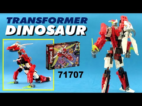 Tutorial: Transformer Dinosaur from LEGO Ninjago 71707 Kai Mech Jet