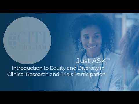 CITI Program Course Preview-Intro to Equity & Diversity in Clinical Research & Trials Participation