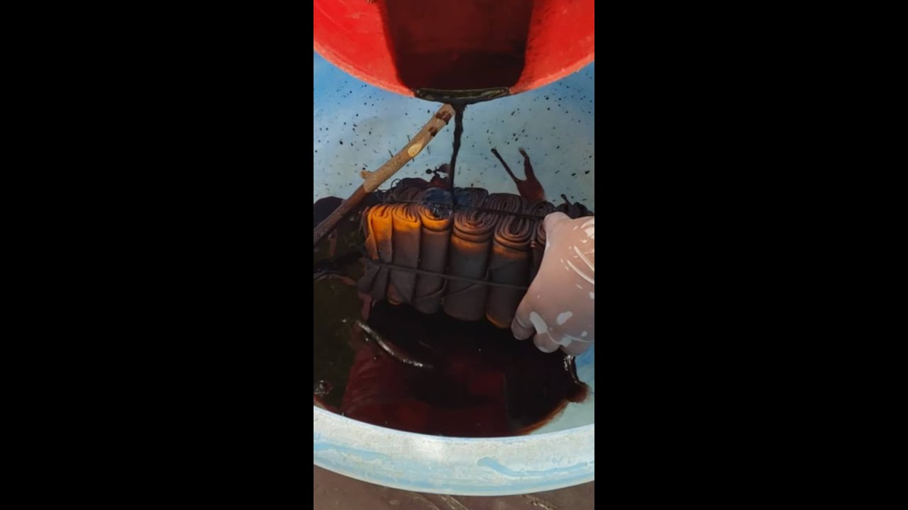 How to tie- dye a draft batik  pattern  #shorts